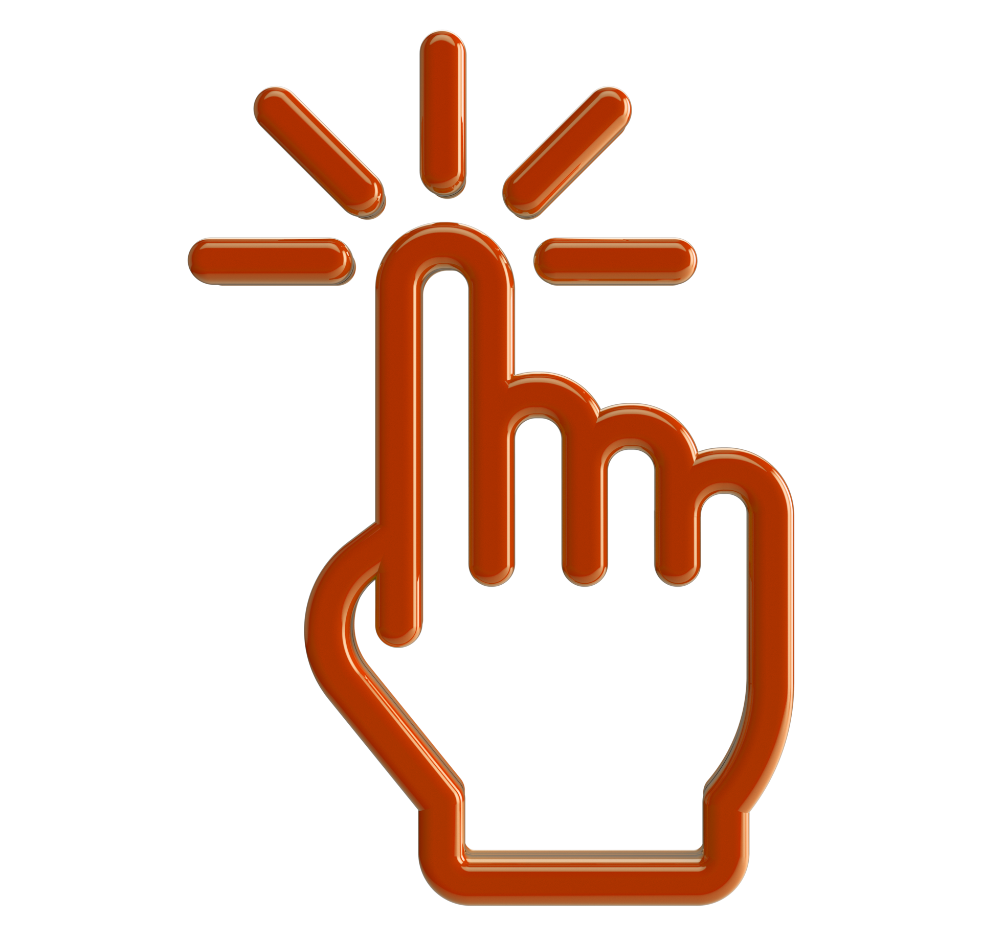 3D Click linear icon isolated on transparent background 16774640 PNG 3D Click linear icon isolated on transparent background 16774640 PNG