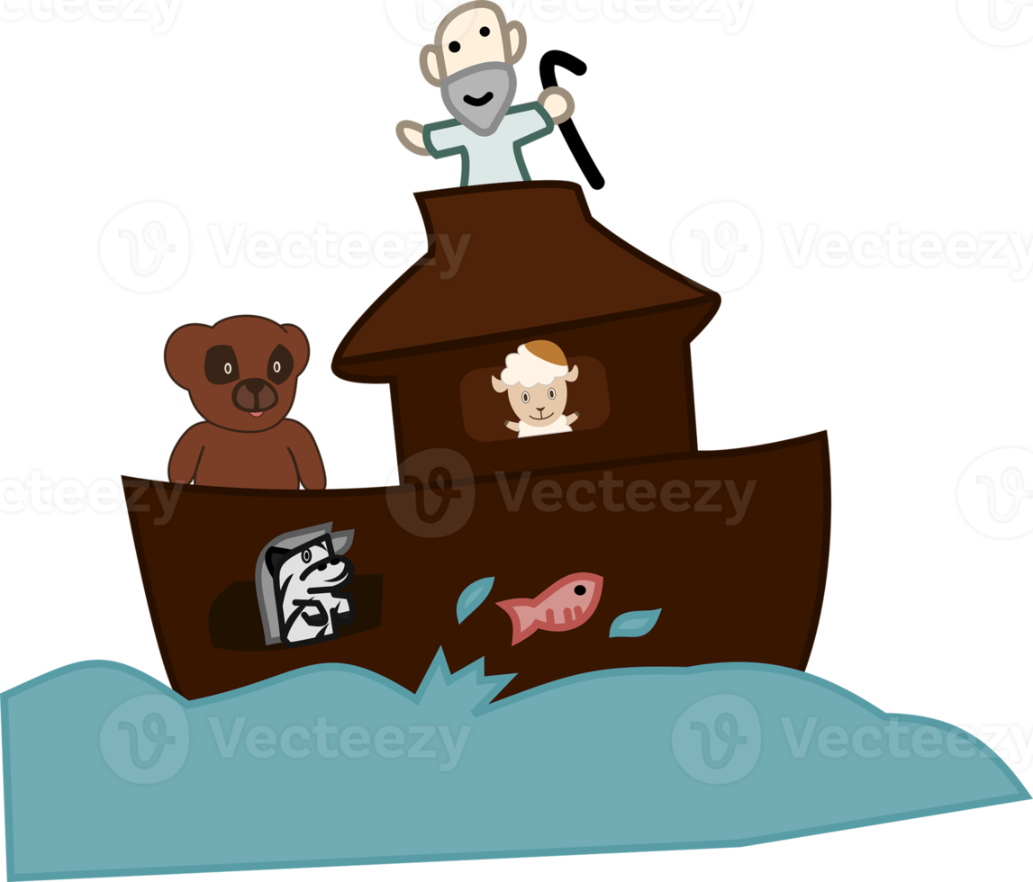 Noah on his Ark Bible Story 16774690 PNG Noah on his Ark Bible Story 16774690 PNG