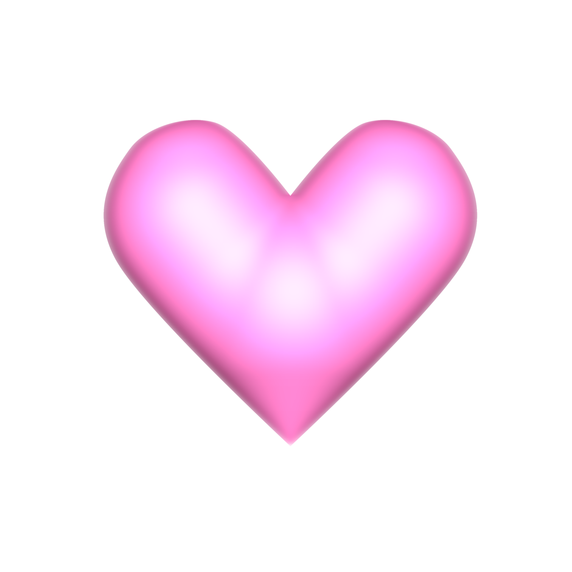 Pink Heart Illustration Heart Icon Love 3d 16774724 Png
