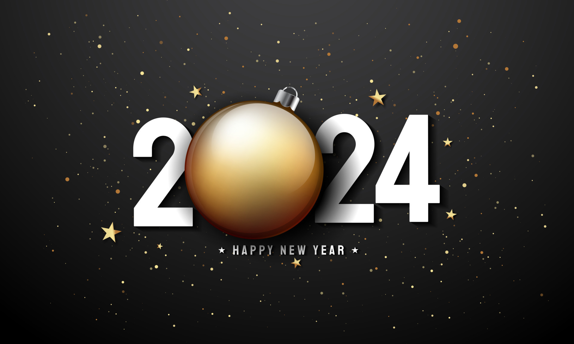 2024 Happy New Year Background Design. Vector Illustration. 16775918 ...