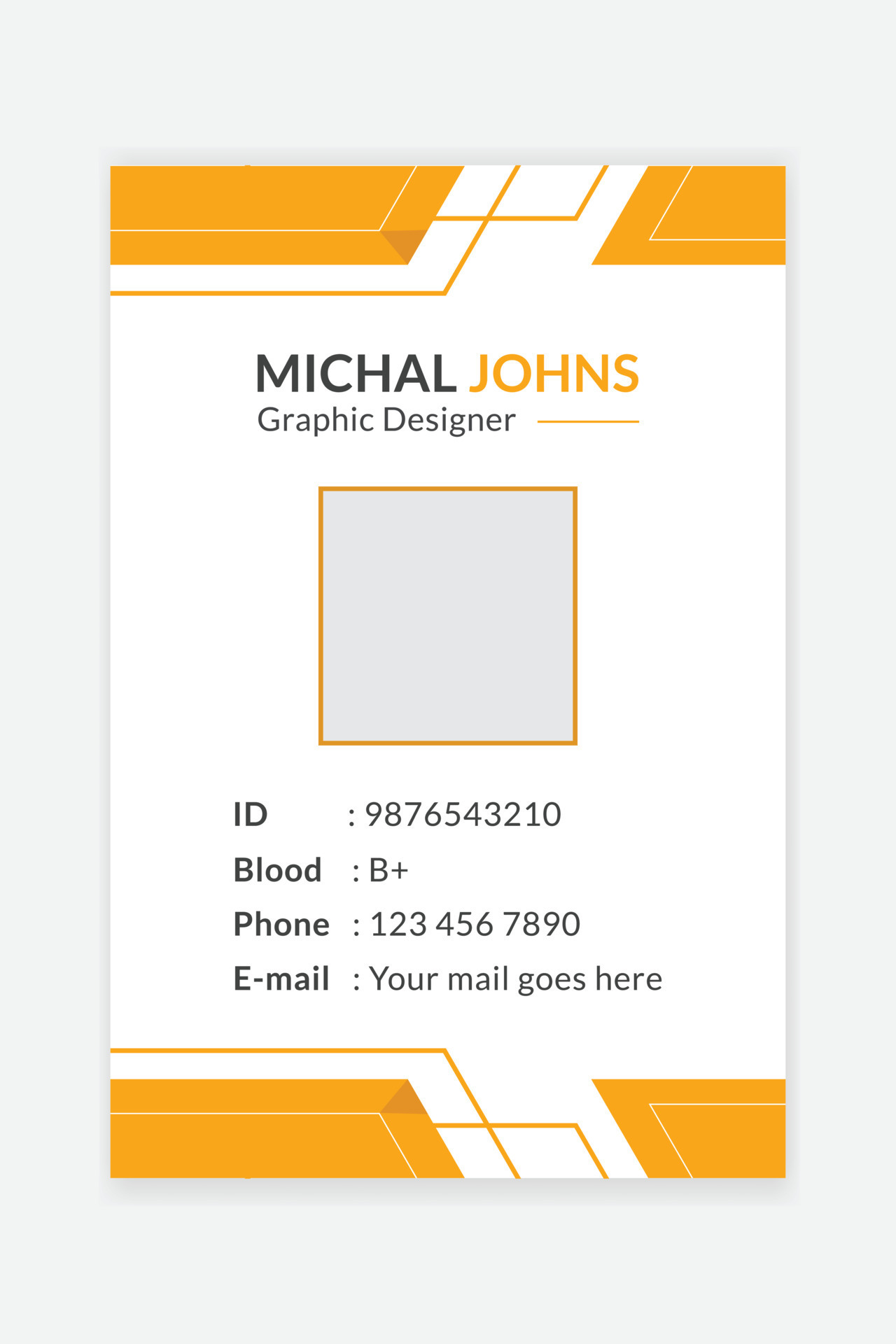 Modern corporate Company id card design template 16776668 Vector Art at ... Modern corporate Company id card design template 16776668 Vector Art at ...