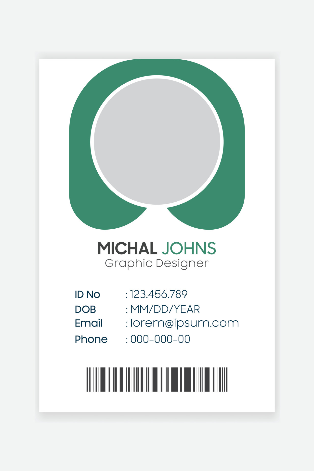 Modern corporate Company id card design template 16776688 Vector Art at ... Modern corporate Company id card design template 16776688 Vector Art at ...