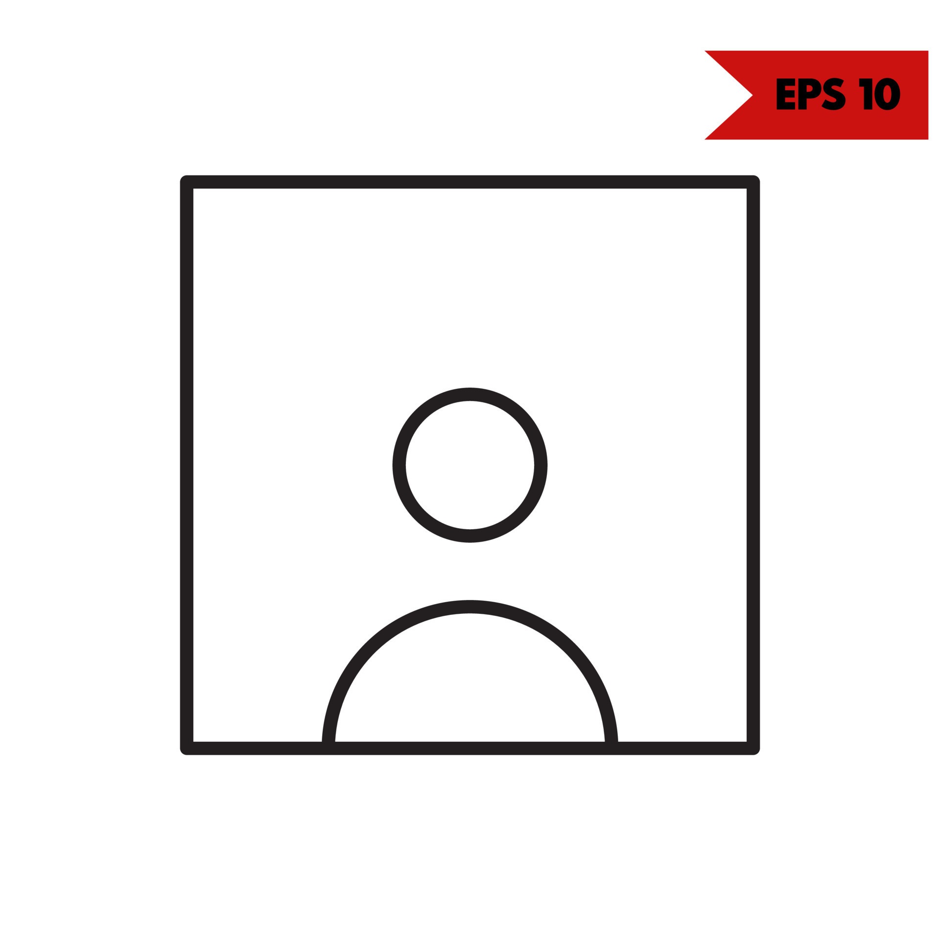 Illustration Of Profile Line Icon 16801742 Vector Art At Vecteezy