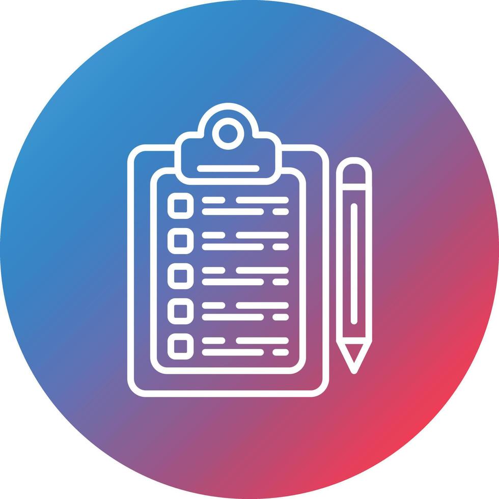 Task List Line Gradient Circle Background Icon 16804573 Vector Art At