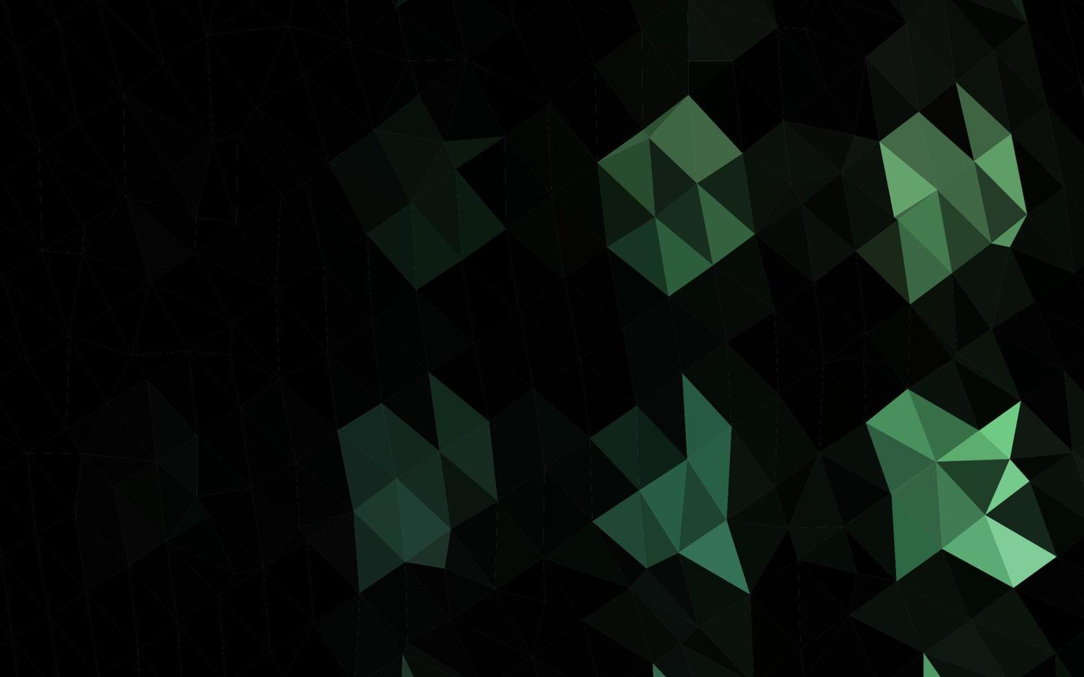 Dark Green Vector Shining Triangular Background 16805113 Vector Art At