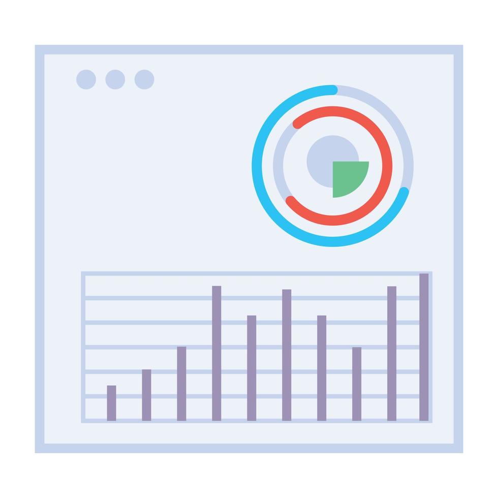 Modern icon of data analysis in flat style 16805853 Vector Art at Vecteezy