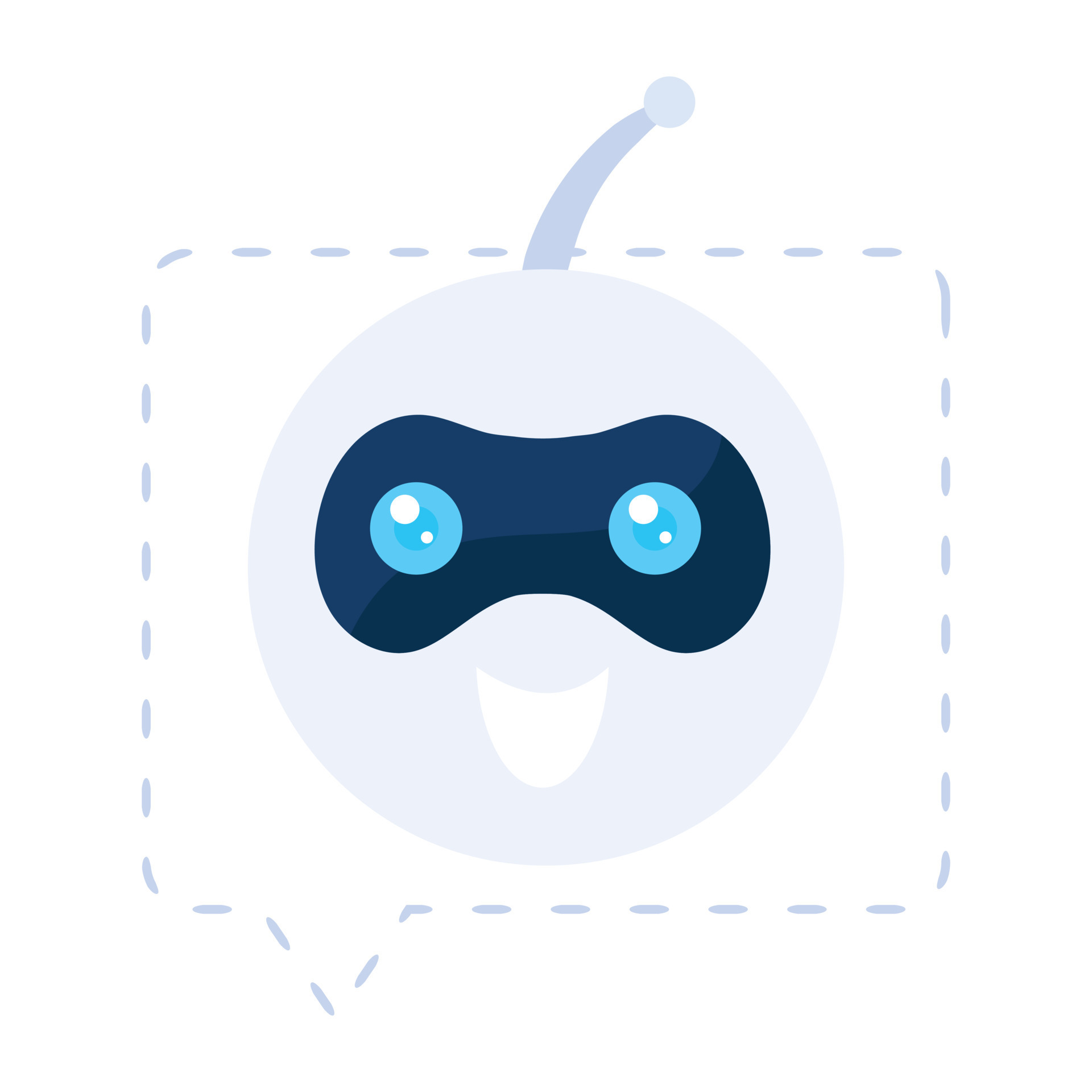 Modern flat icon of robot face 16806263 Vector Art at Vecteezy
