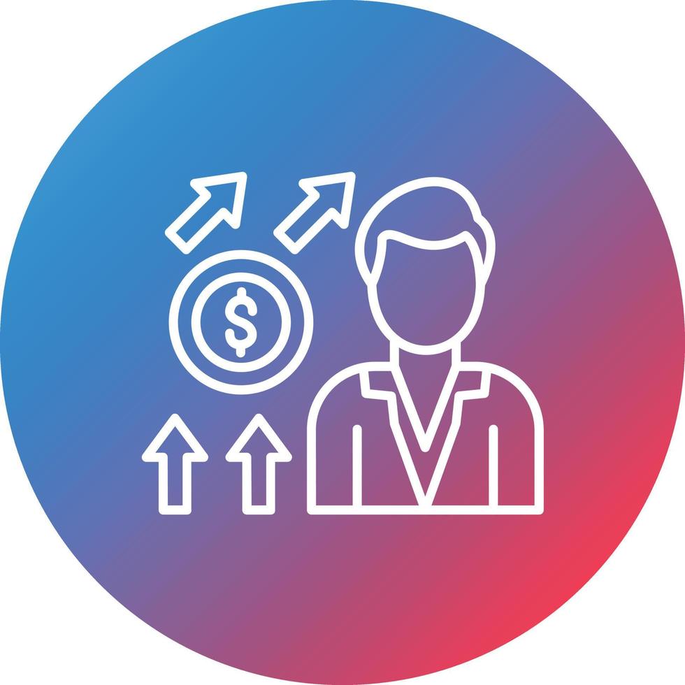 Motivation Line Gradient Circle Background Icon 16808708 Vector Art at Vecteezy