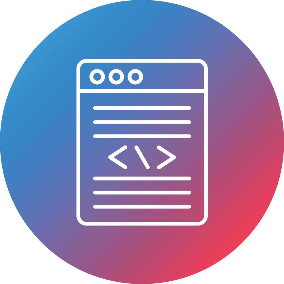 Coding Line Gradient Circle Background Icon 16809031 Vector Art at Vecteezy