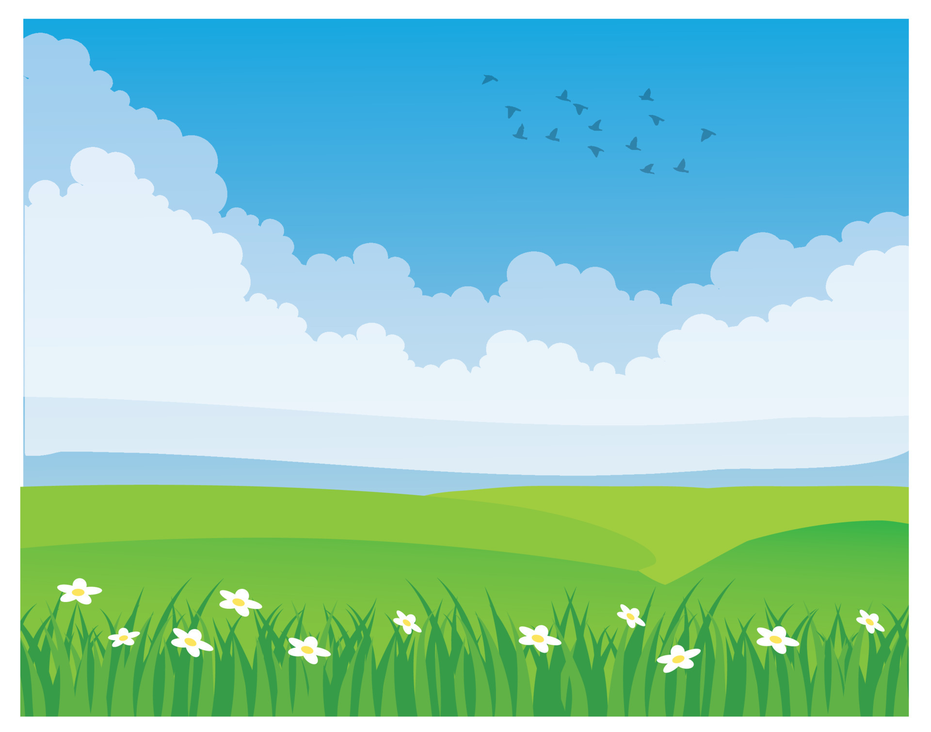 Vector Images Cloudy Sky Background Grassland 16809605 Vector Art At Vecteezy