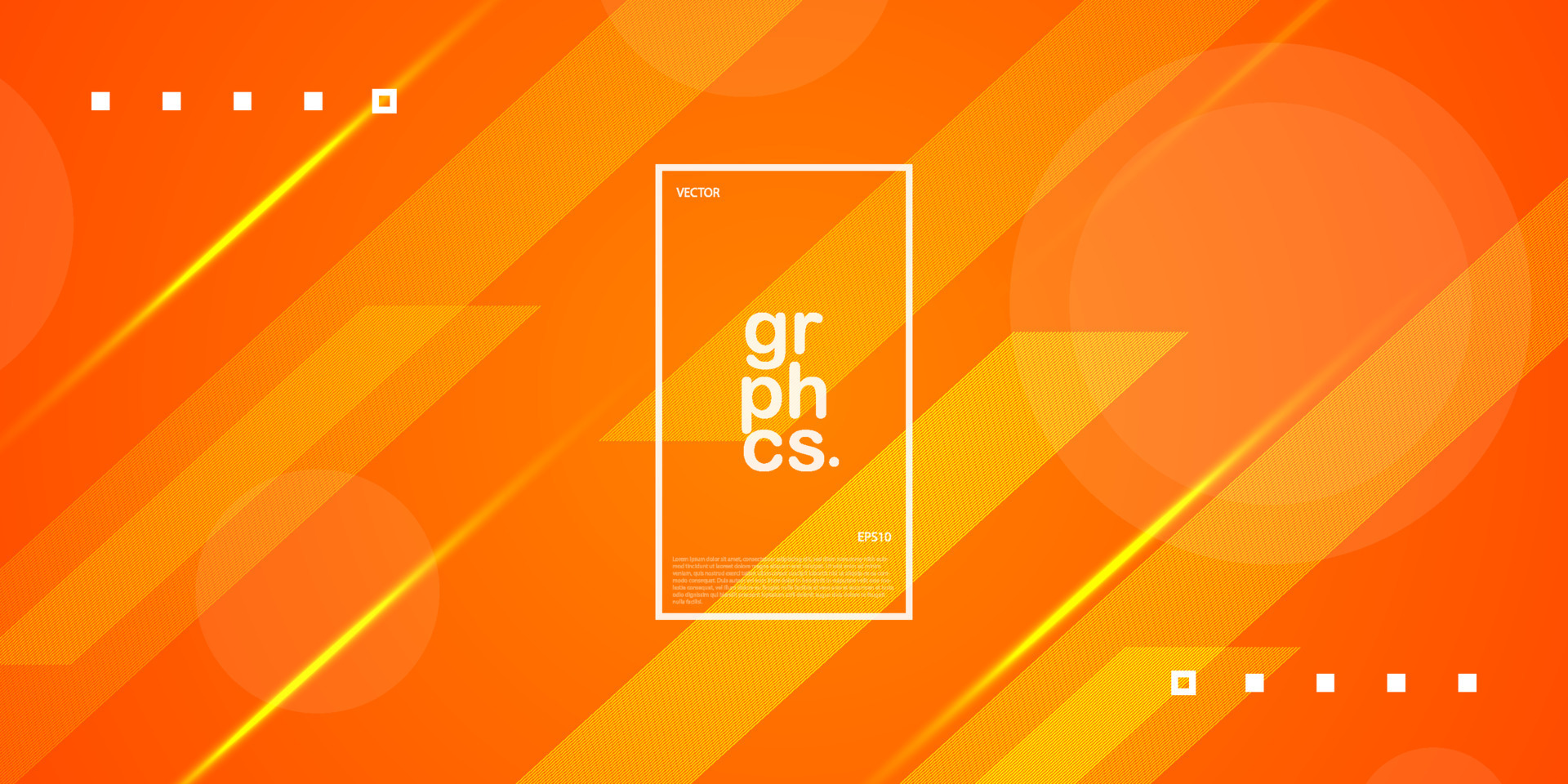 Abstract Orange Technology Background With Simple Pattern And Lorful Orange Design
