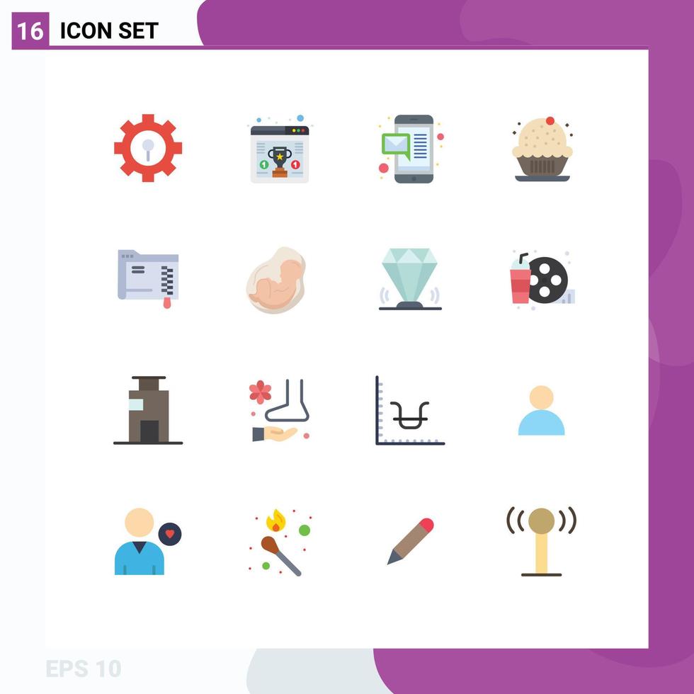 Stock Vector Icon Pack of 16 Line Signs and Symbols for server data ...