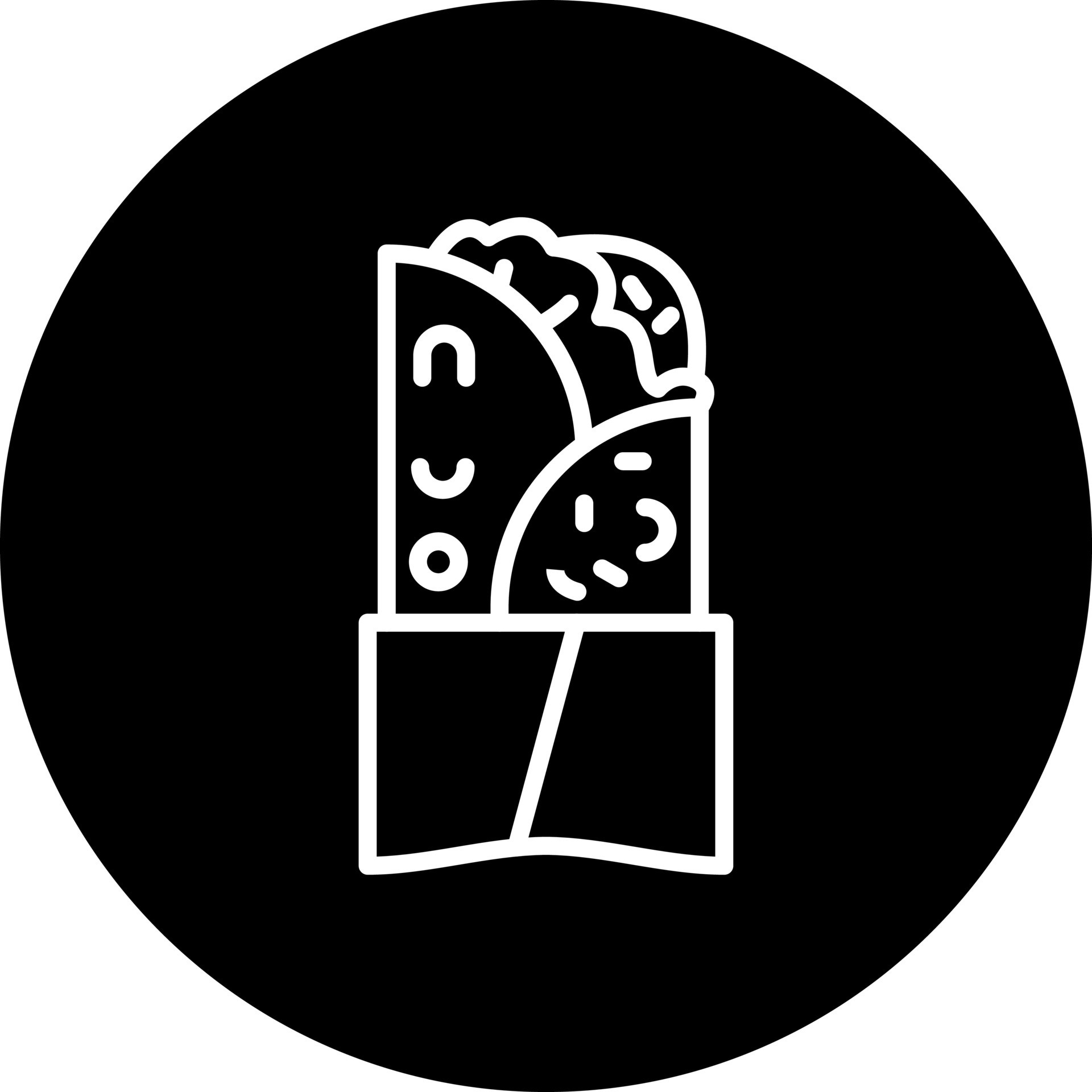 Doner Kebab Vector Icon 16814207 Vector Art at Vecteezy