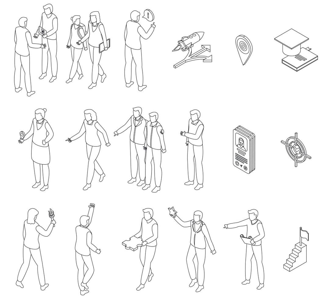 Mentor icons set vector outline 16814276 Vector Art at Vecteezy Mentor icons set vector outline 16814276 Vector Art at Vecteezy