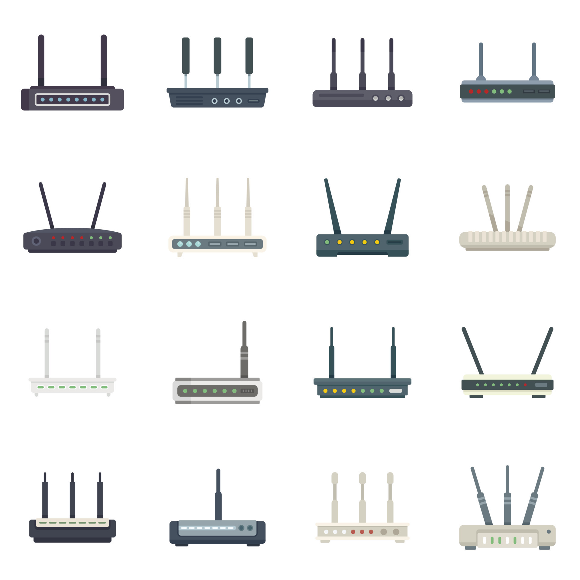 Modem icons set flat vector. Internet router 16816296 Vector Art at ... Modem icons set flat vector. Internet router 16816296 Vector Art at ...