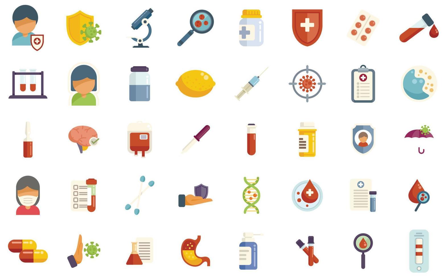 Immune system icons set flat vector. Human weak 16816890 Vector Art at ... Immune system icons set flat vector. Human weak 16816890 Vector Art at ...
