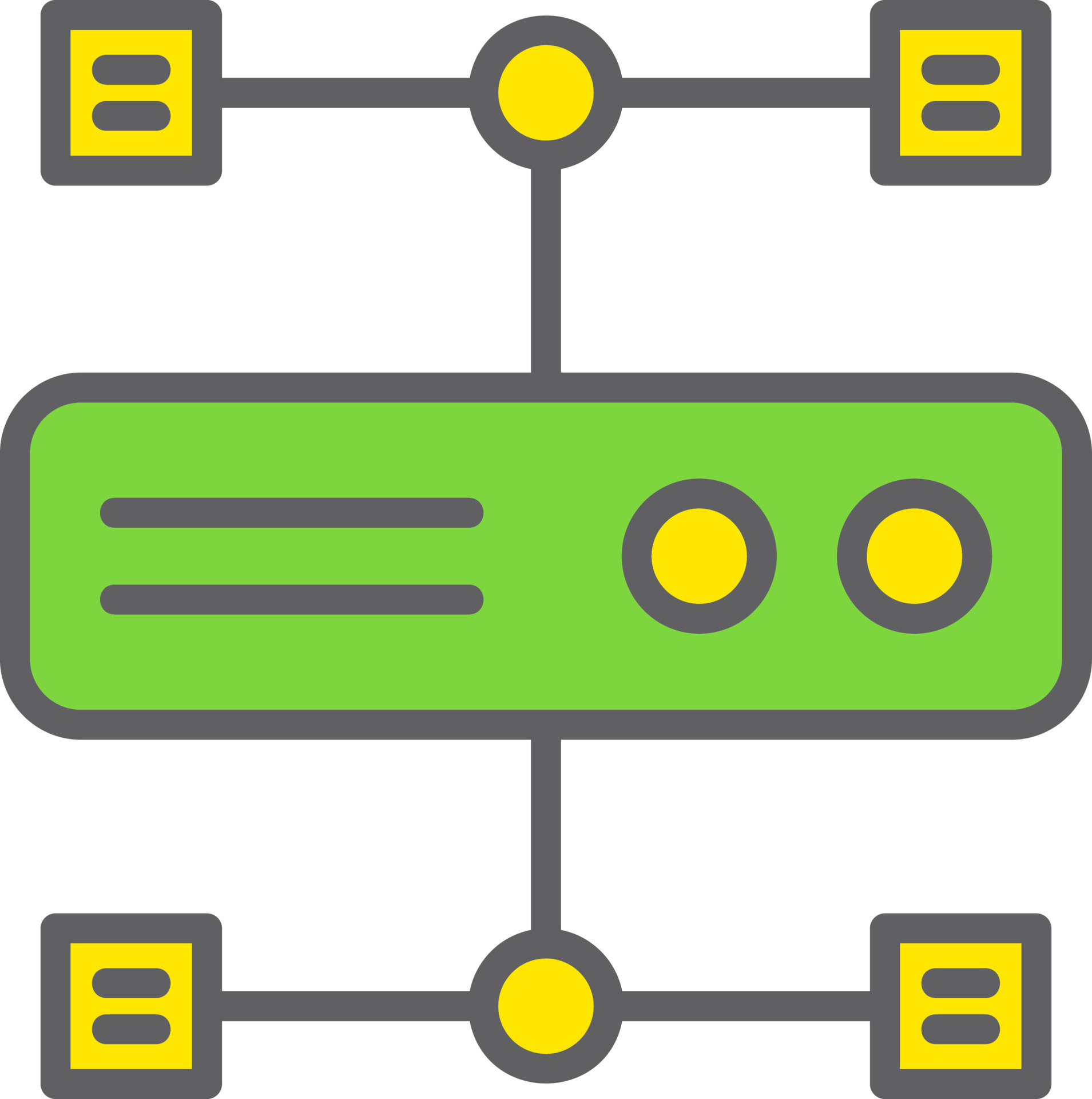cluster computing Vector Icon 16821104 Vector Art at Vecteezy