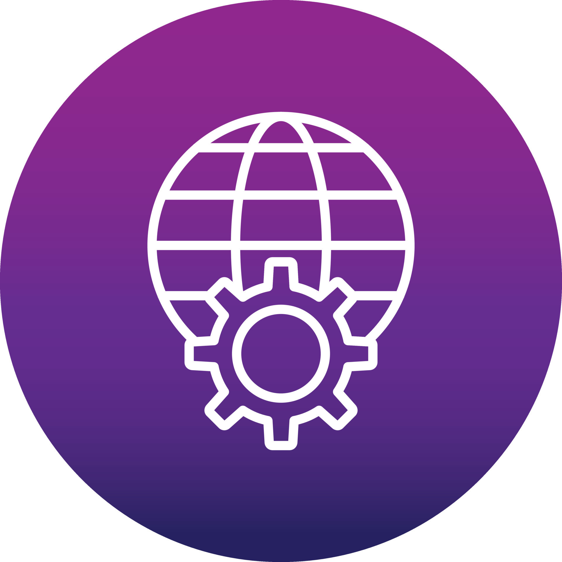 Global Process Vector Icon 16821456 Vector Art at Vecteezy