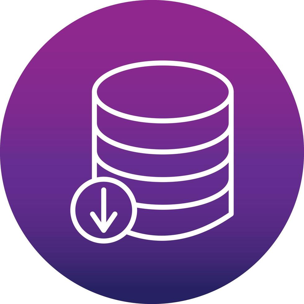 Database Download Vector Icon 16821491 Vector Art at Vecteezy