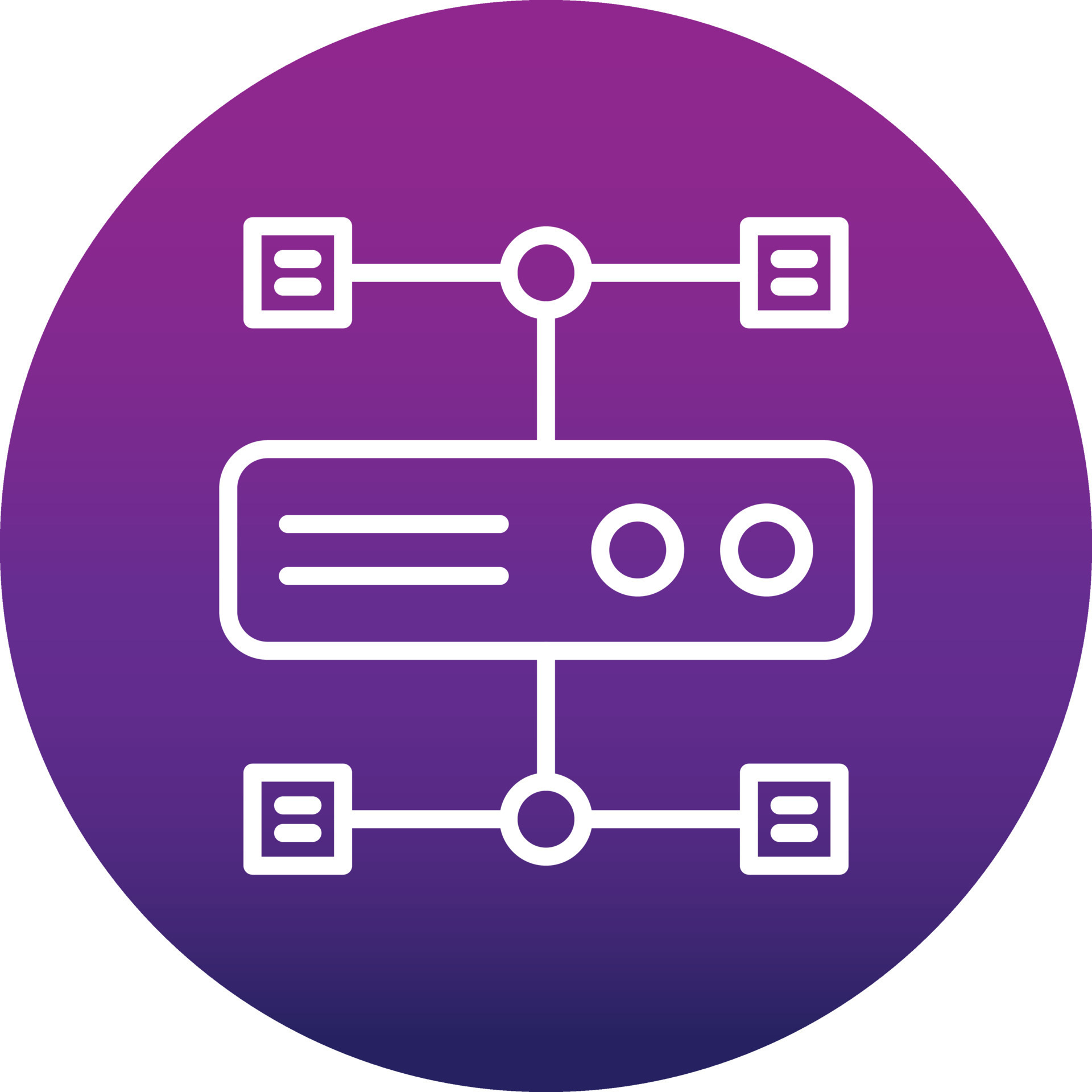 icono de vector de computación de clúster 16821520 Vector en Vecteezy