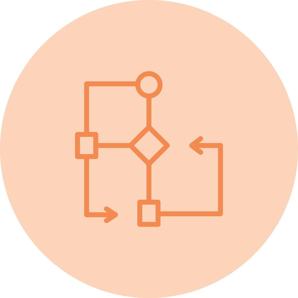 Flow Chart Vector Icon 16823154 Vector Art at Vecteezy