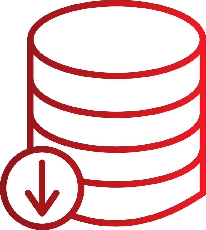 Database Download Vector Icon 16824318 Vector Art at Vecteezy