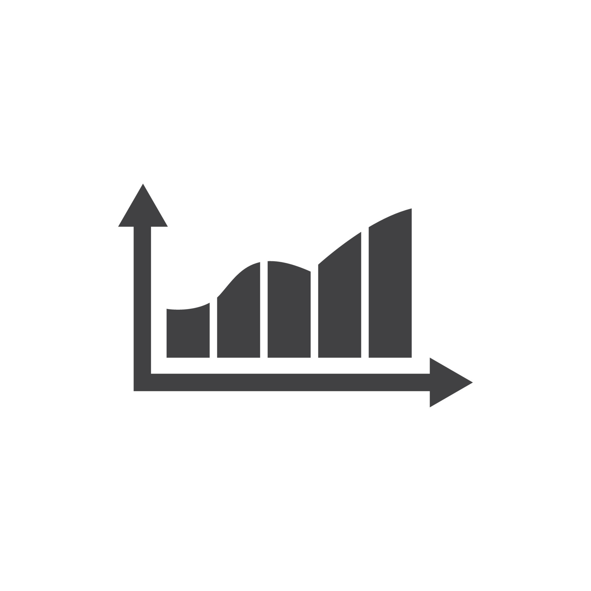 Growing Graph Icon Vector Illustration 16825419 Vector Art At Vecteezy