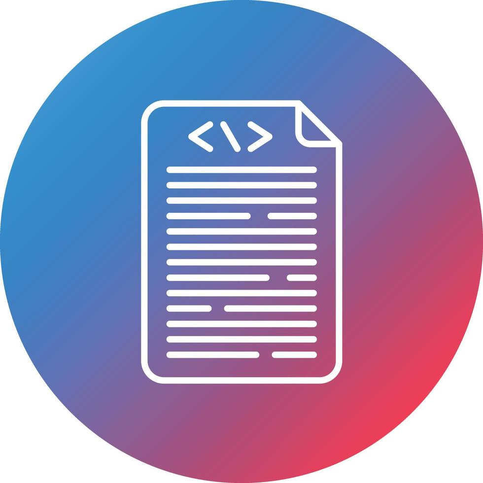 Source Code Line Gradient Circle Background Icon 16825719 Vector Art at ...