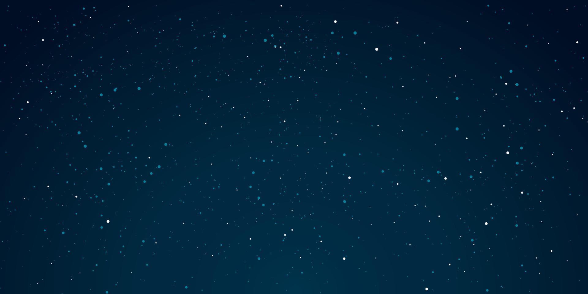 Starry with universe background. Beautiful blue night sky with moon vector illustration ...