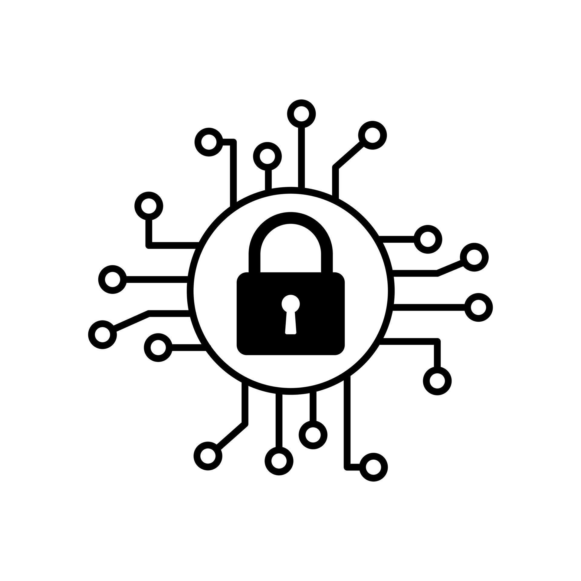Encryption cyber security icon. Cybersecurity, data secured and ...