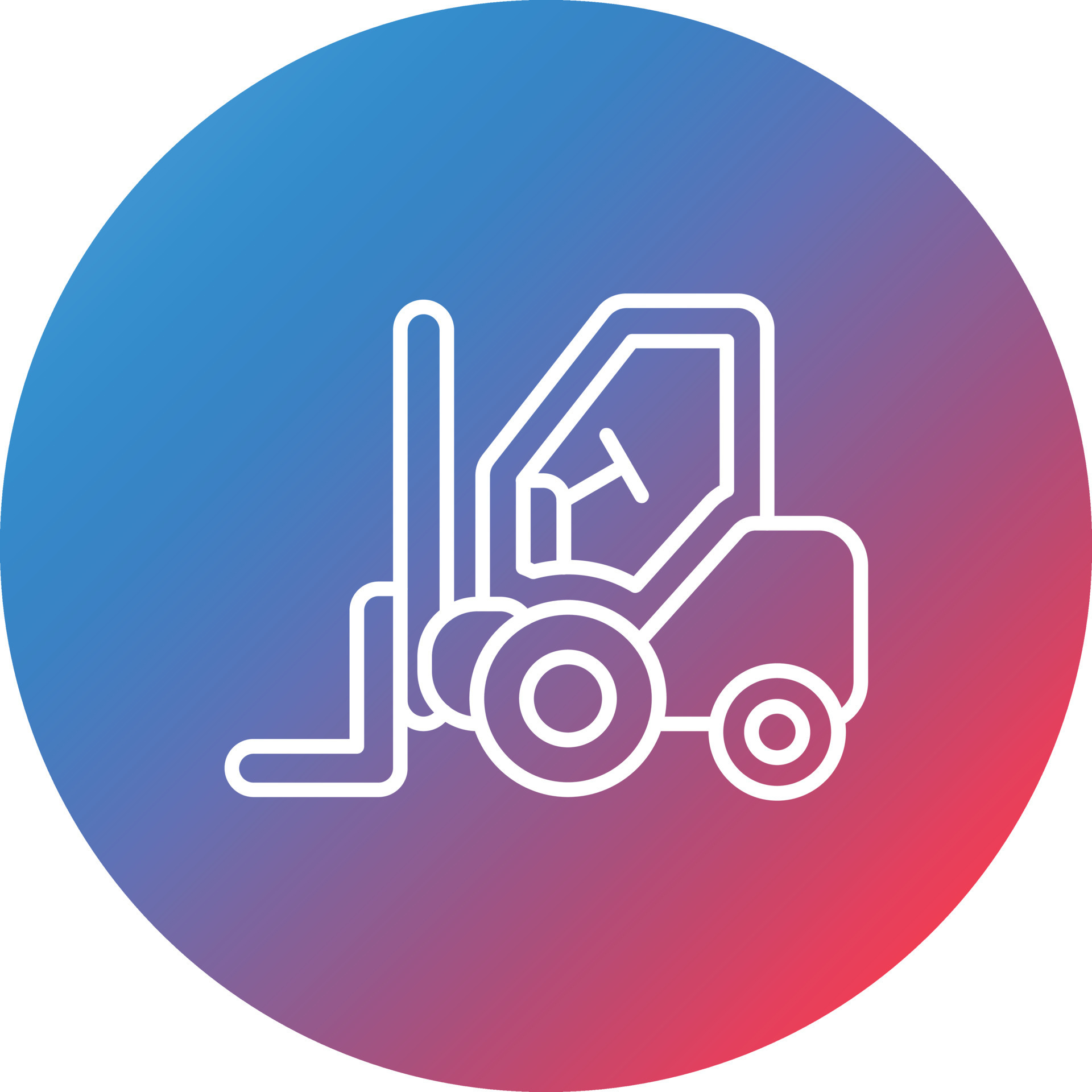 Forklift Line Gradient Circle Background Icon 16826637 Vector Art at ... Forklift Line Gradient Circle Background Icon 16826637 Vector Art at ...