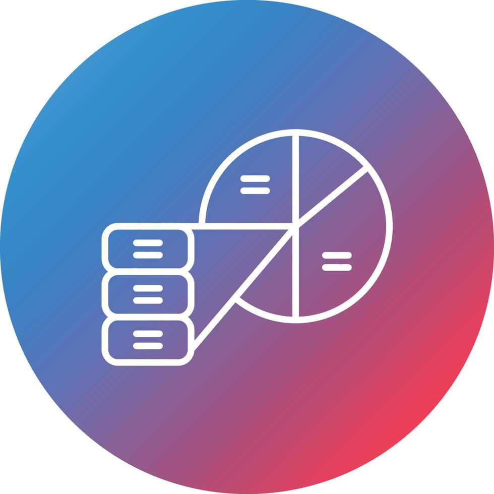 Bar Of Pie Line Gradient Circle Background Icon 16827124 Vector Art at Vecteezy