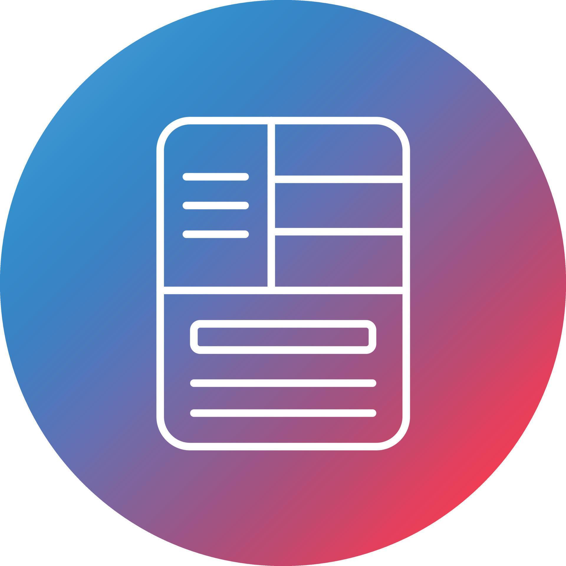 Treemap Line Gradient Circle Background Icon 16827313 Vector Art at ...