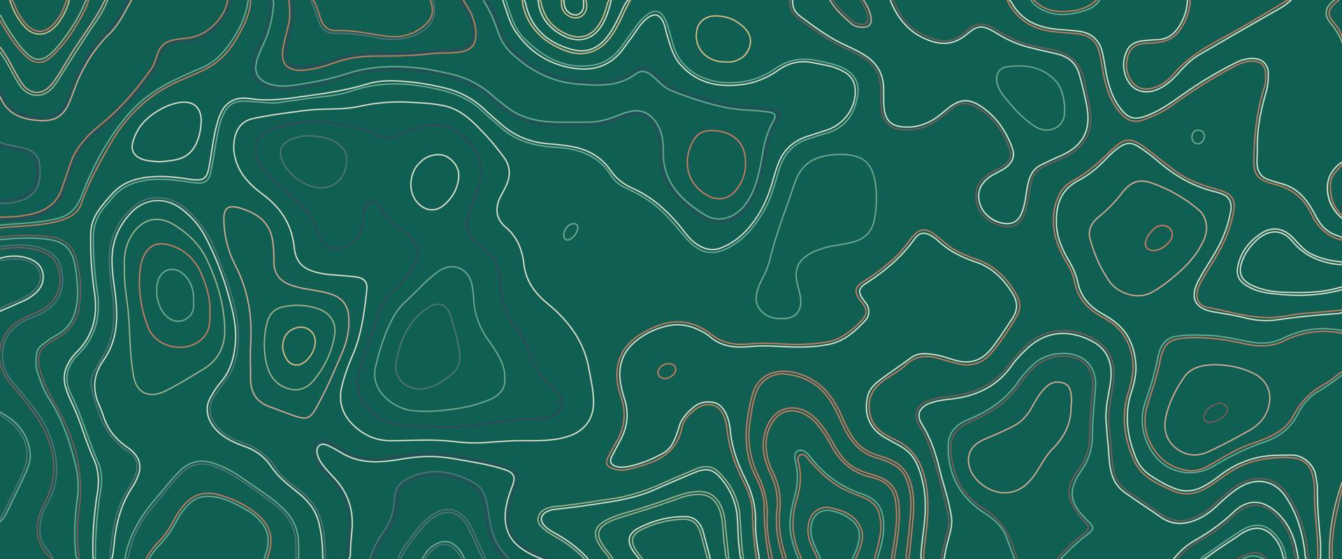 Abstract terrain or landscape topography layers background with green ...