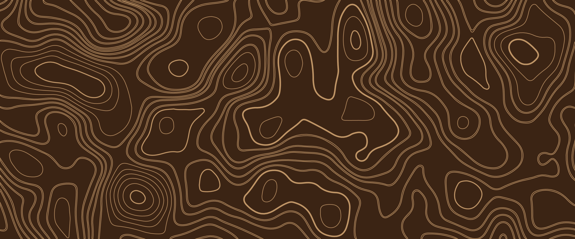 Abstract Retro Topography Map Topographic Background With Aged Paper Effect Old Paper Color