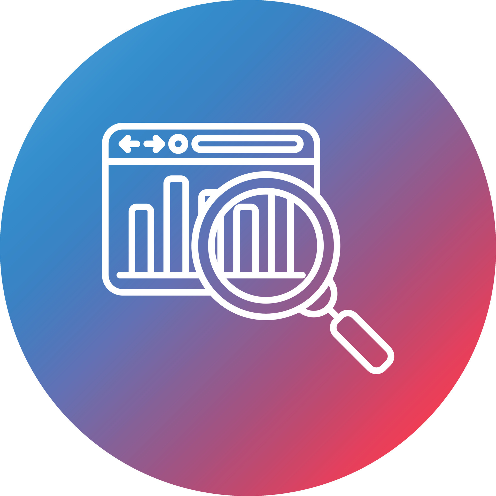 Data Line Gradient Circle Background Icon 16829734 Vector Art at Vecteezy