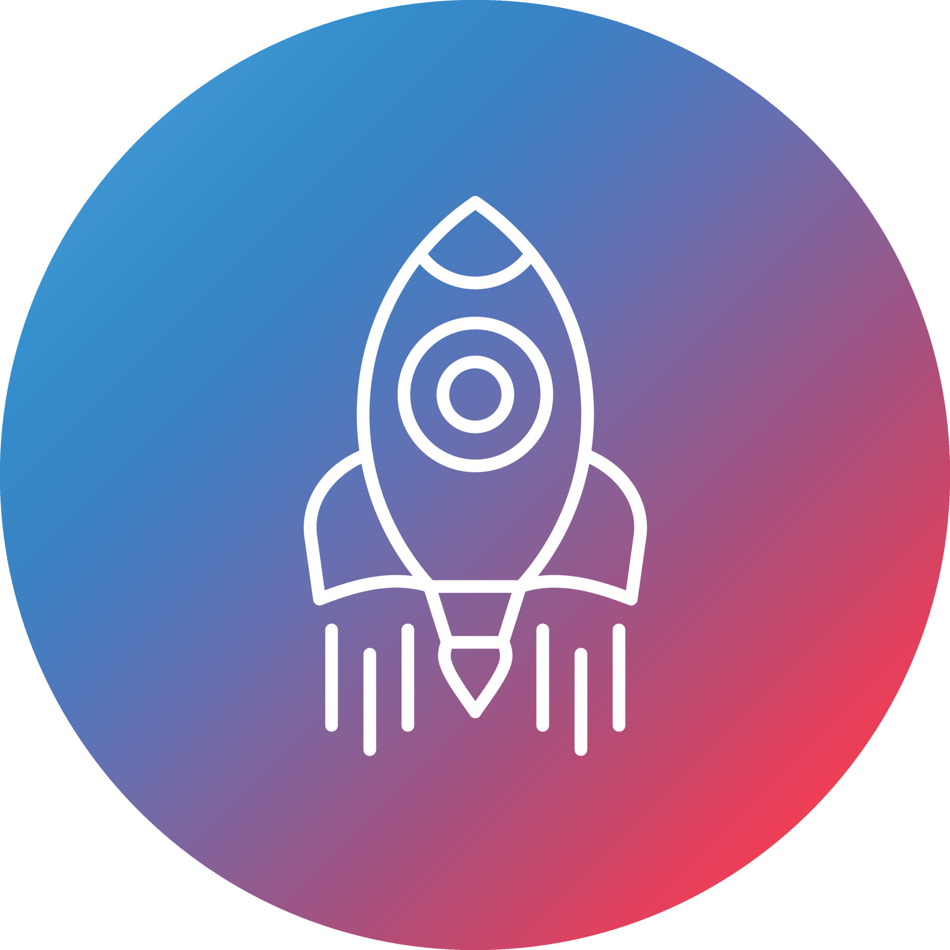 Launch Line Gradient Circle Background Icon 16829754 Vector Art at Vecteezy