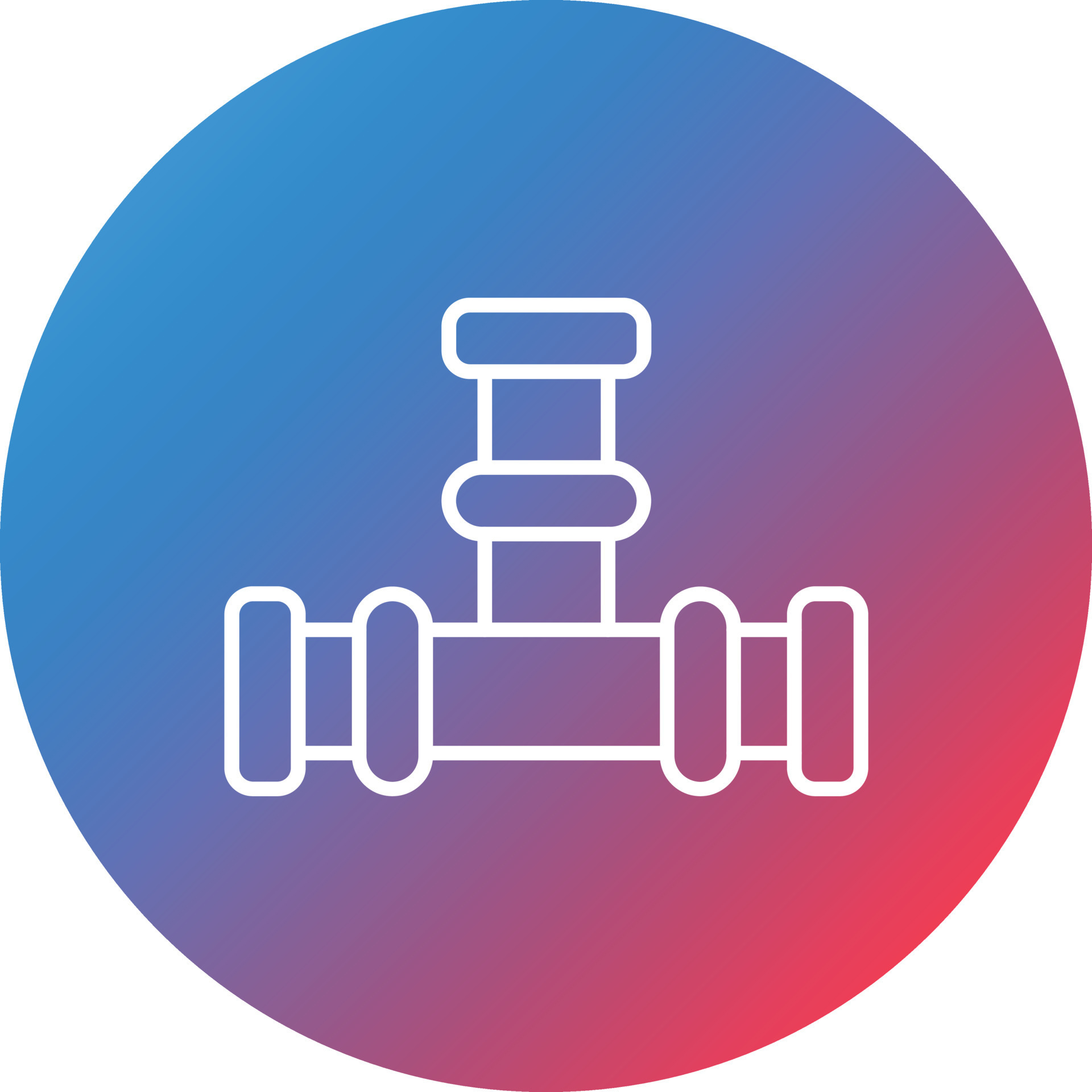 Pipeline Line Gradient Circle Background Icon 16831111 Vector Art at ...