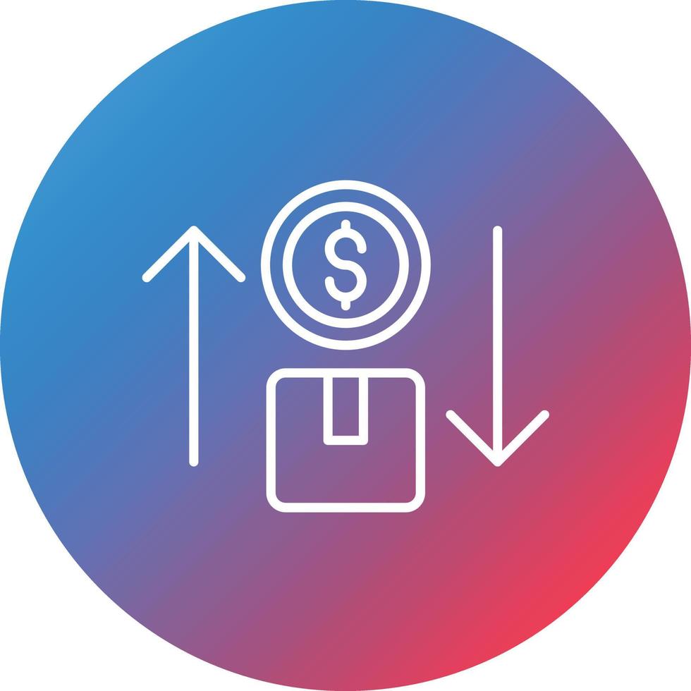 Variables Line Gradient Circle Background Icon 16831140 Vector Art at ...