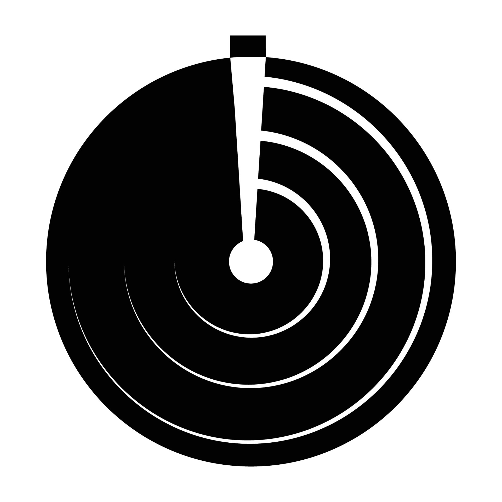 Vector radar icon - linear radiolocation sign 16831320 Vector Art at ...