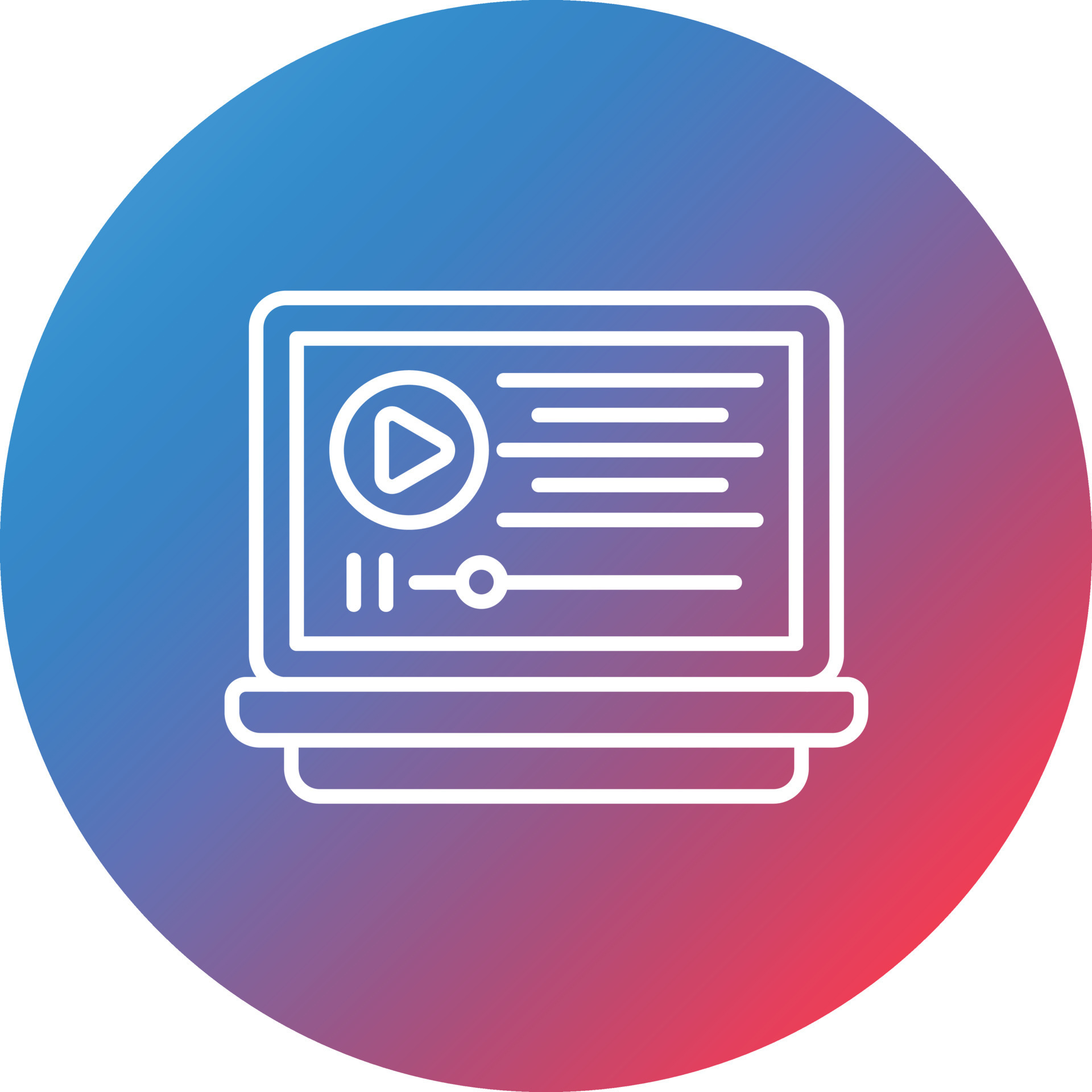 Pop Up Adverts Line Gradient Circle Background Icon 16831517 Vector Art ...