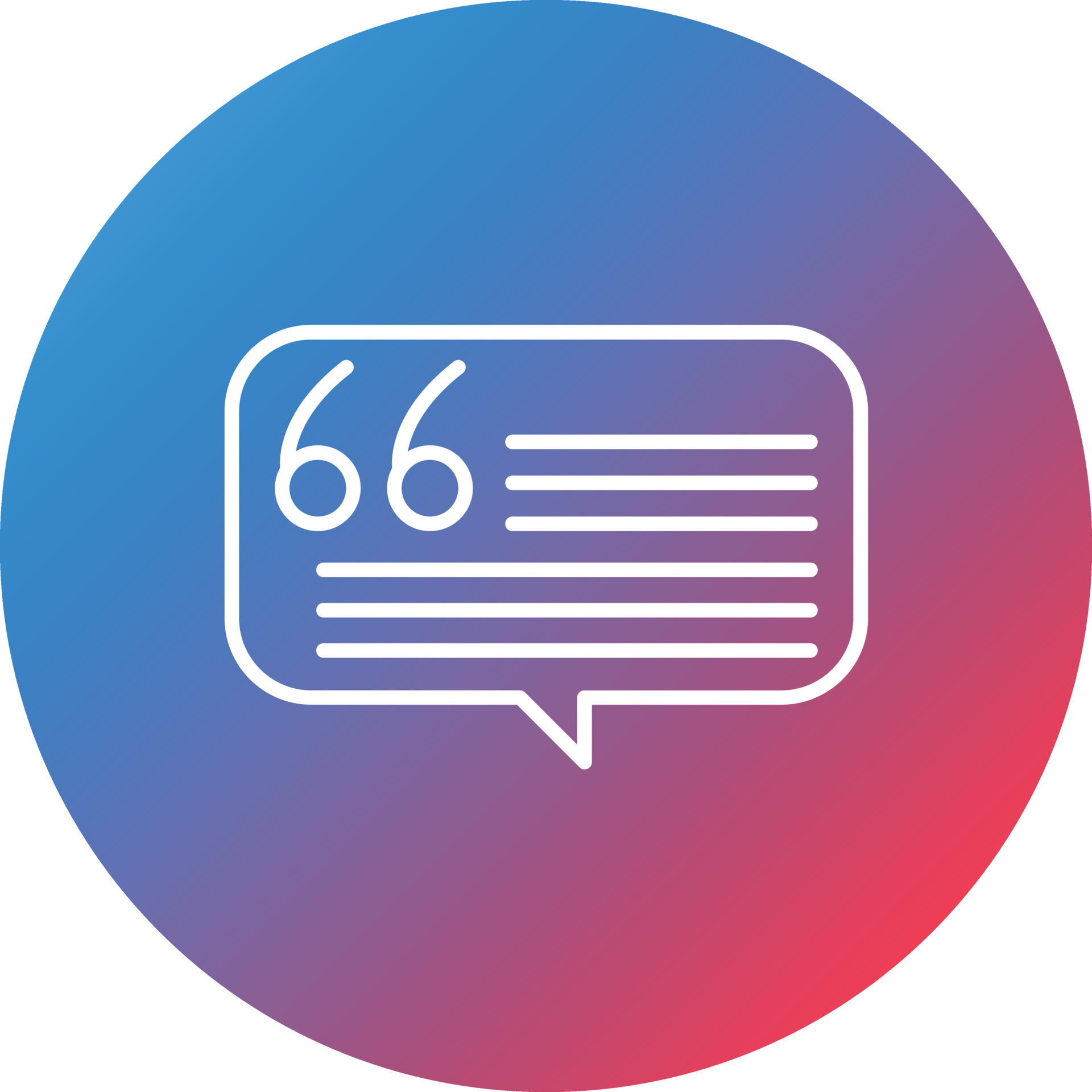 Testimonials Line Gradient Circle Background Icon 16831532 Vector Art ... Testimonials Line Gradient Circle Background Icon 16831532 Vector Art ...