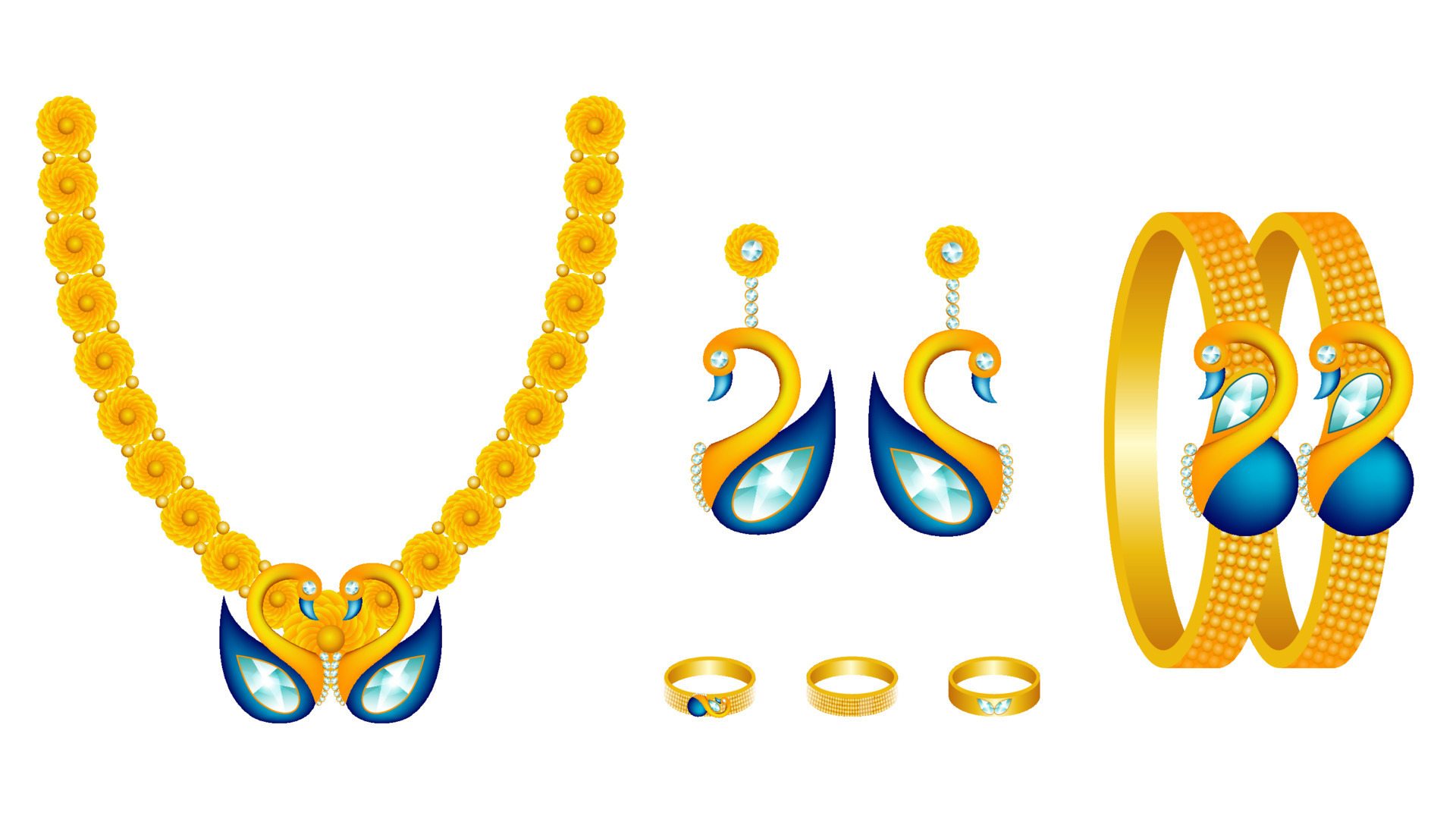 vector object set of realistic jewelry, women's jewelry realistic ... vector object set of realistic jewelry, women's jewelry realistic ...