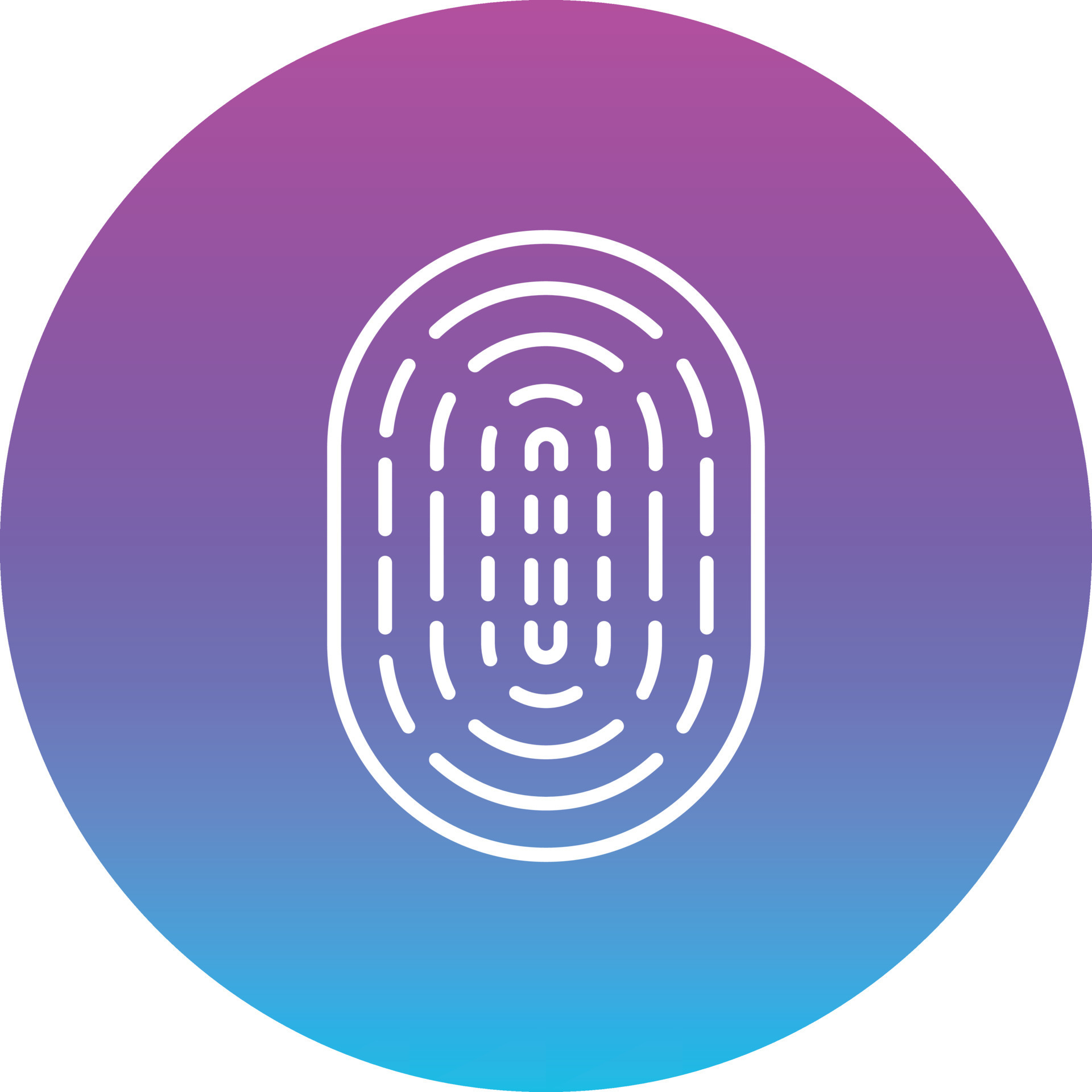 Fingerprint Gradient Circle Line Inverted Icon 16842701 Vector Art at ... Fingerprint Gradient Circle Line Inverted Icon 16842701 Vector Art at ...