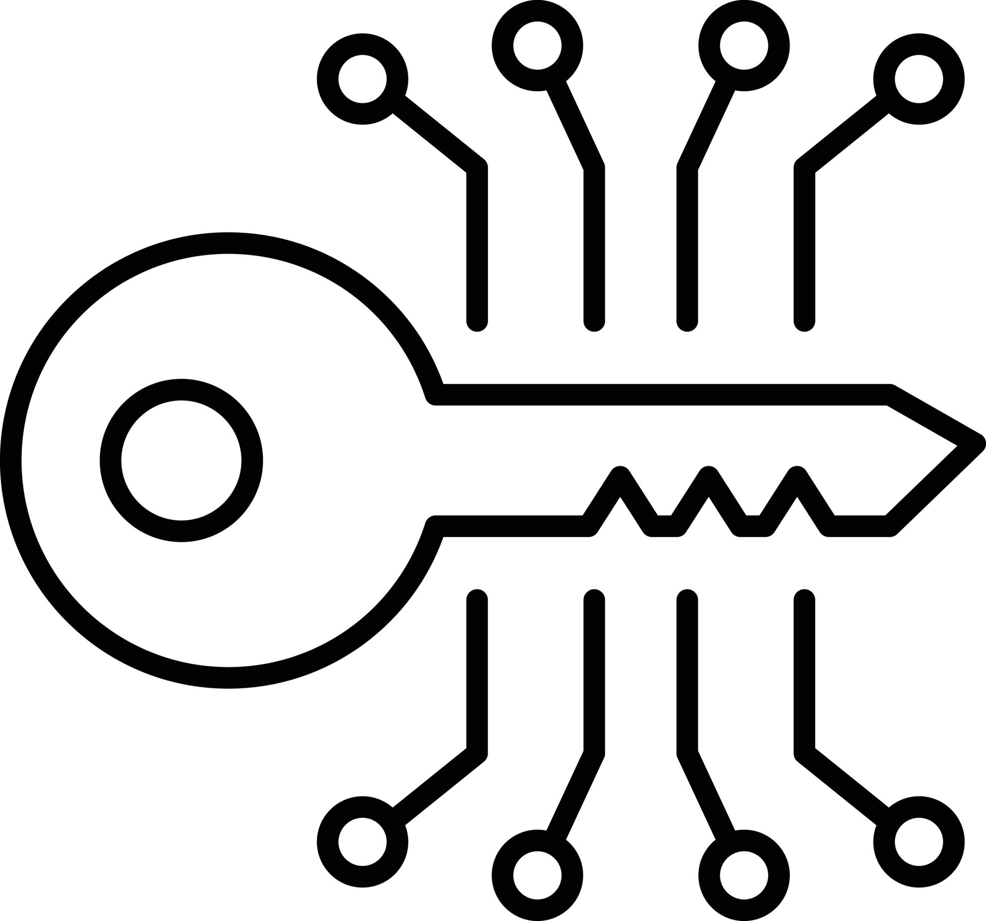 Key Programming Line Icon 16843066 Vector Art At Vecteezy