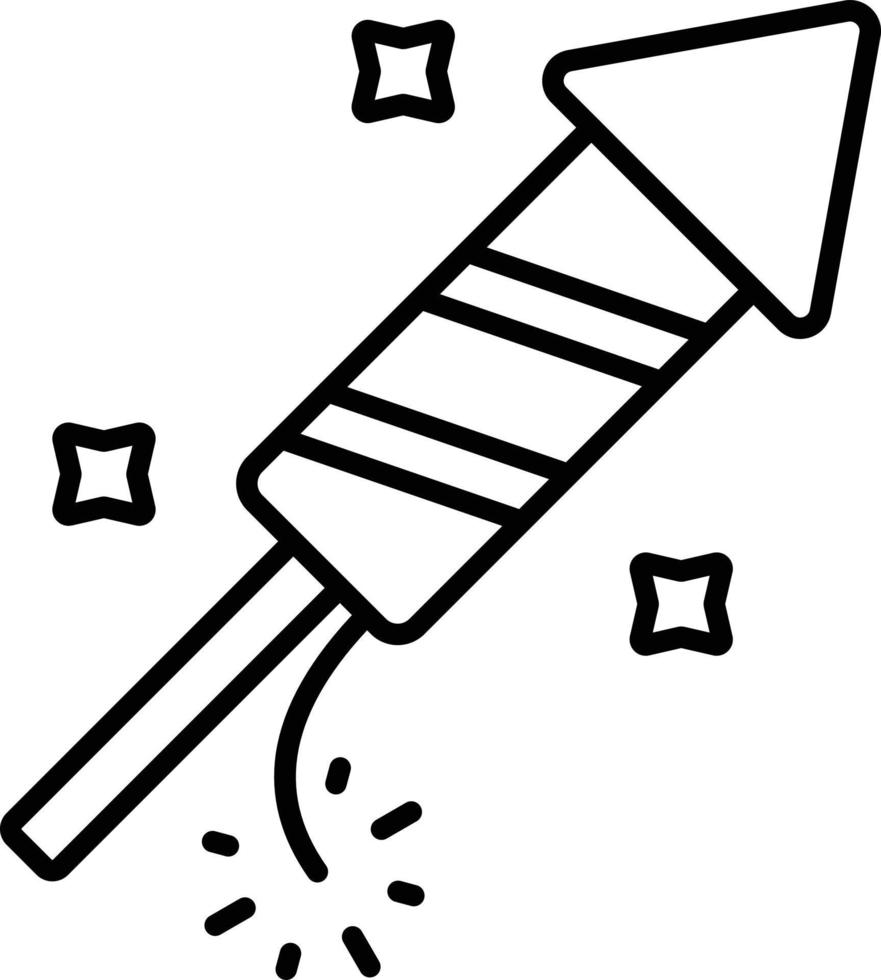 Firecracker Line Icon 16843575 Vector Art At Vecteezy