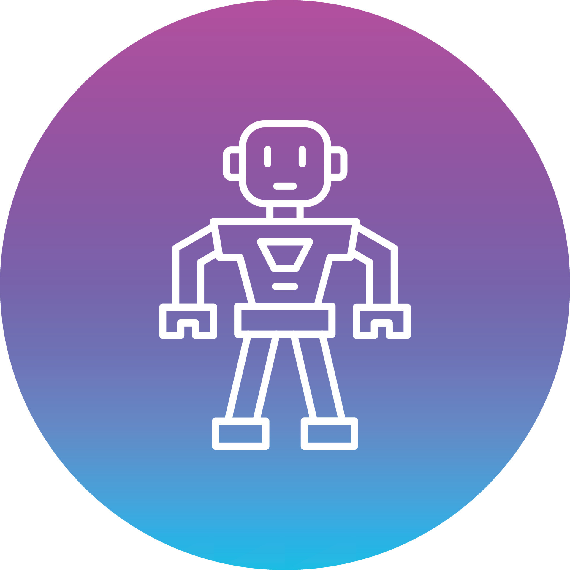 Robot Gradient Circle Line Inverted Icon 16844099 Vector Art at Vecteezy Robot Gradient Circle Line Inverted Icon 16844099 Vector Art at Vecteezy