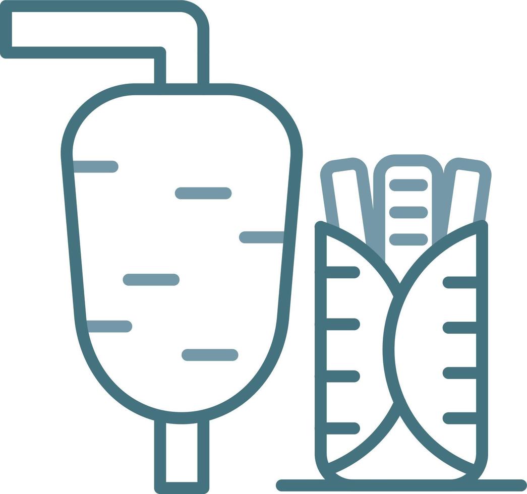 Doner Kebab Line Two Color Icon 16845921 Vector Art at Vecteezy