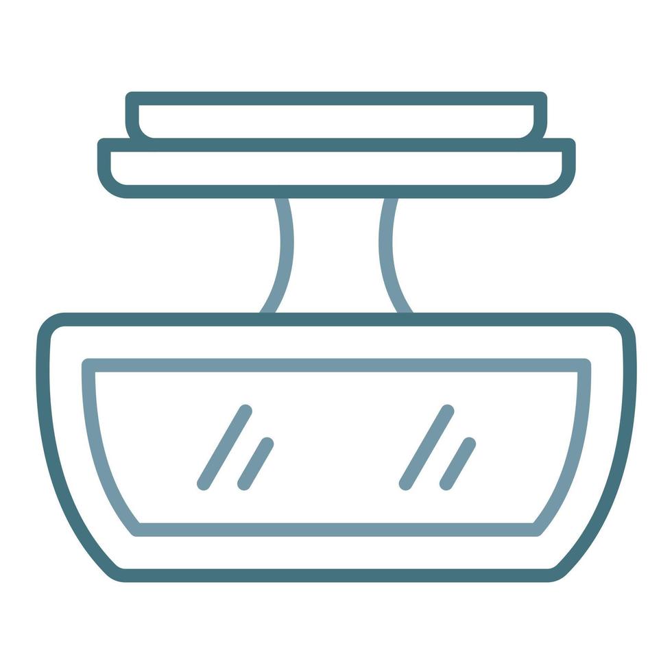 icono de dos colores de la línea del espejo retrovisor 16846428 Vector ...