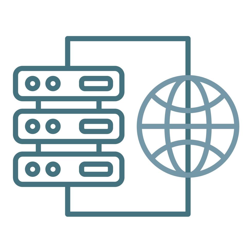Database Line Two Color Icon 16851314 Vector Art At Vecteezy